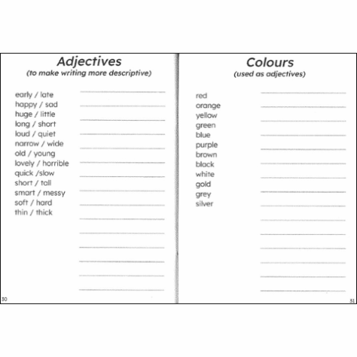 Spelling Journal | Helen Arkell